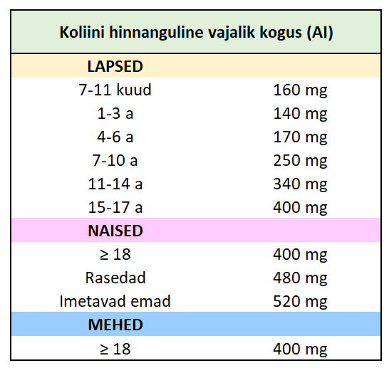 Koliin– kas sind võib ohustada selle olulise mikrotoitaine puudus ...